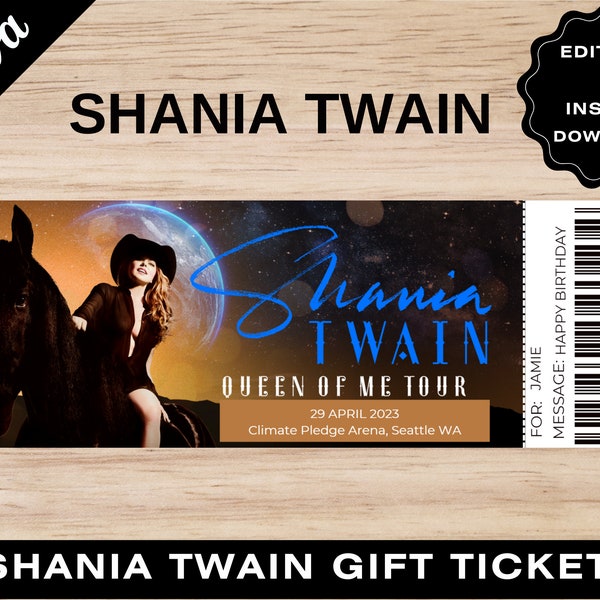 Concert Ticket Template - Etsy