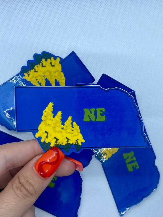 Nebraska State Outline Decal Sticker Omaha Lincoln Norfolk | Etsy