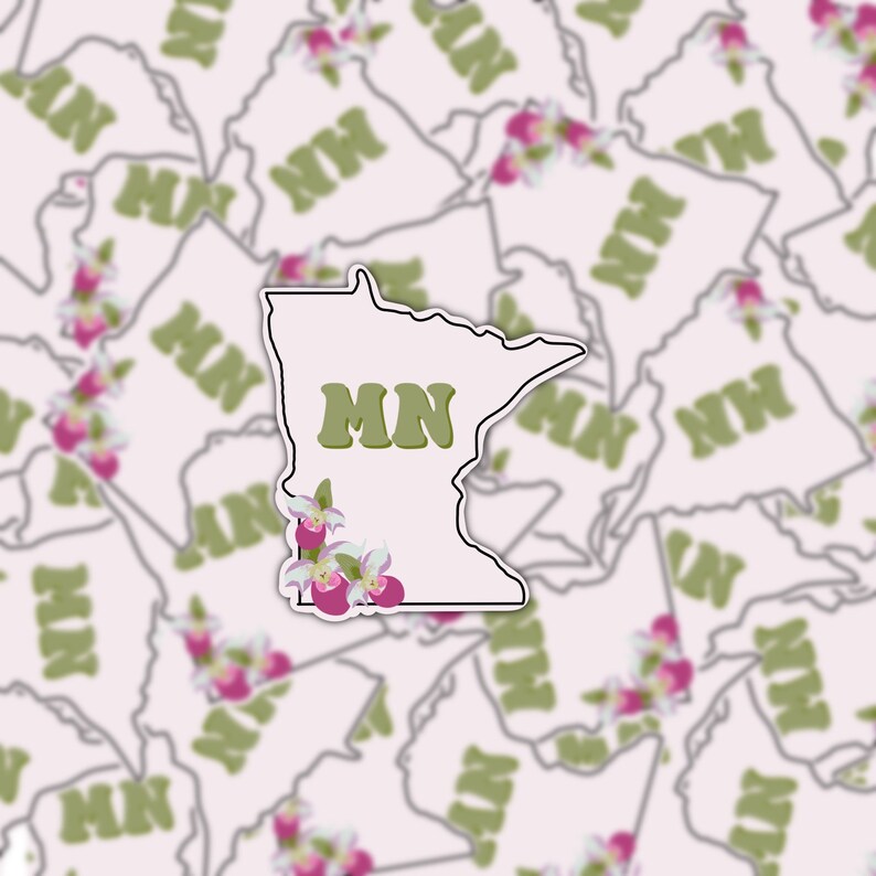 Minnesota State Outline Decal Sticker Twin Cities - Etsy