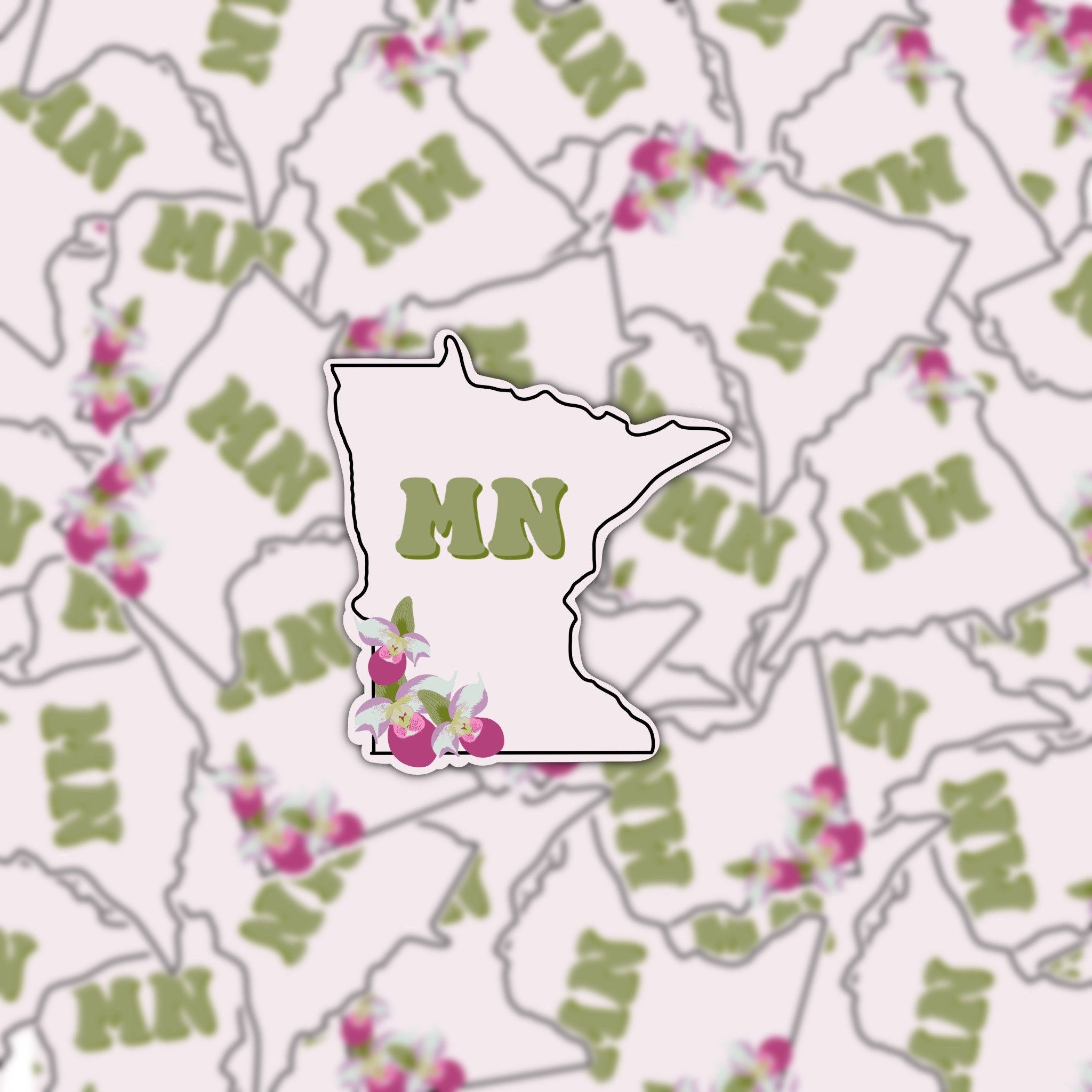 Minnesota State Outline Decal Sticker Twin Cities - Etsy