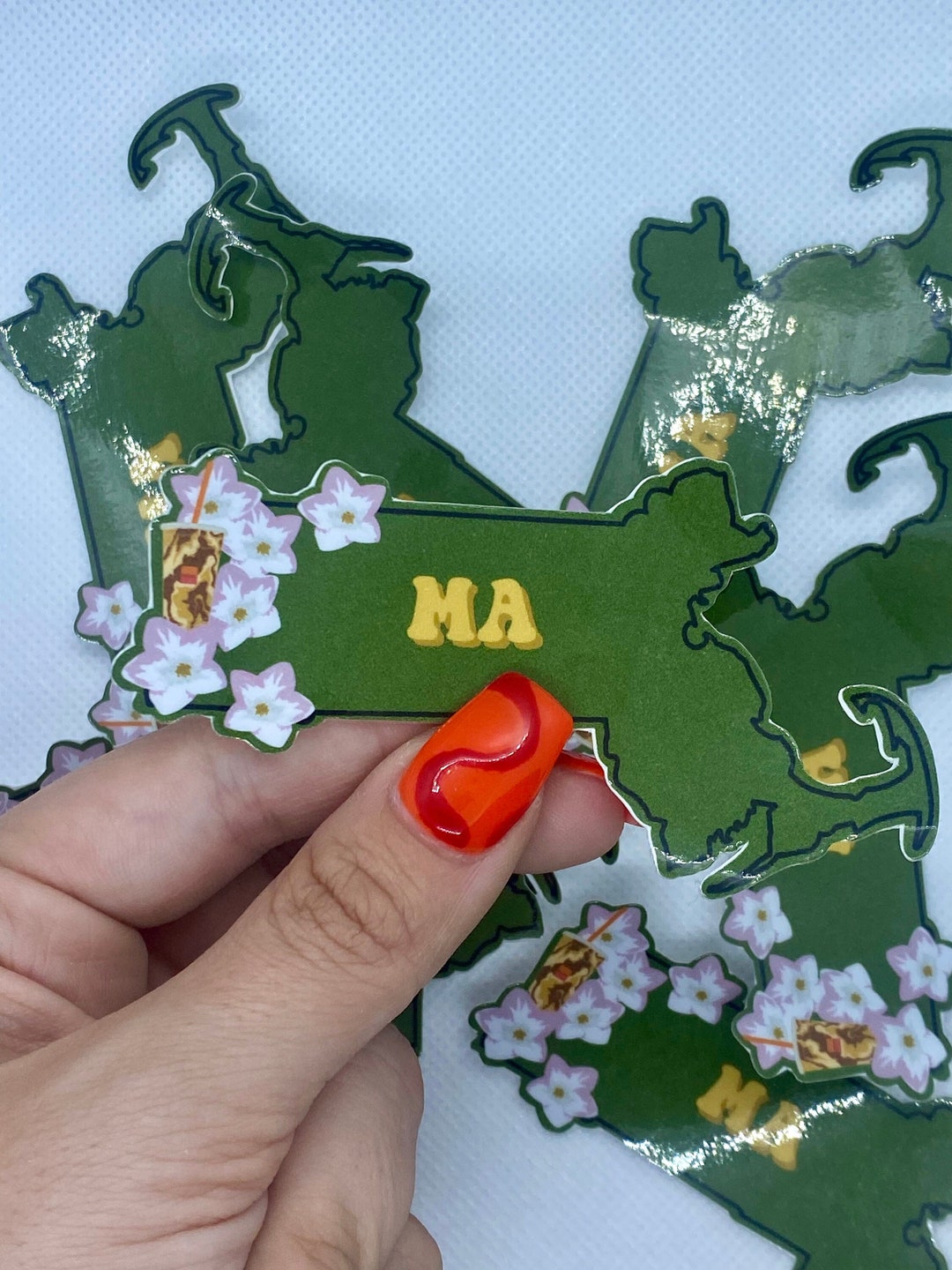 Massachusetts State Outline Decal Sticker, Boston, Salem, Cambridge ...