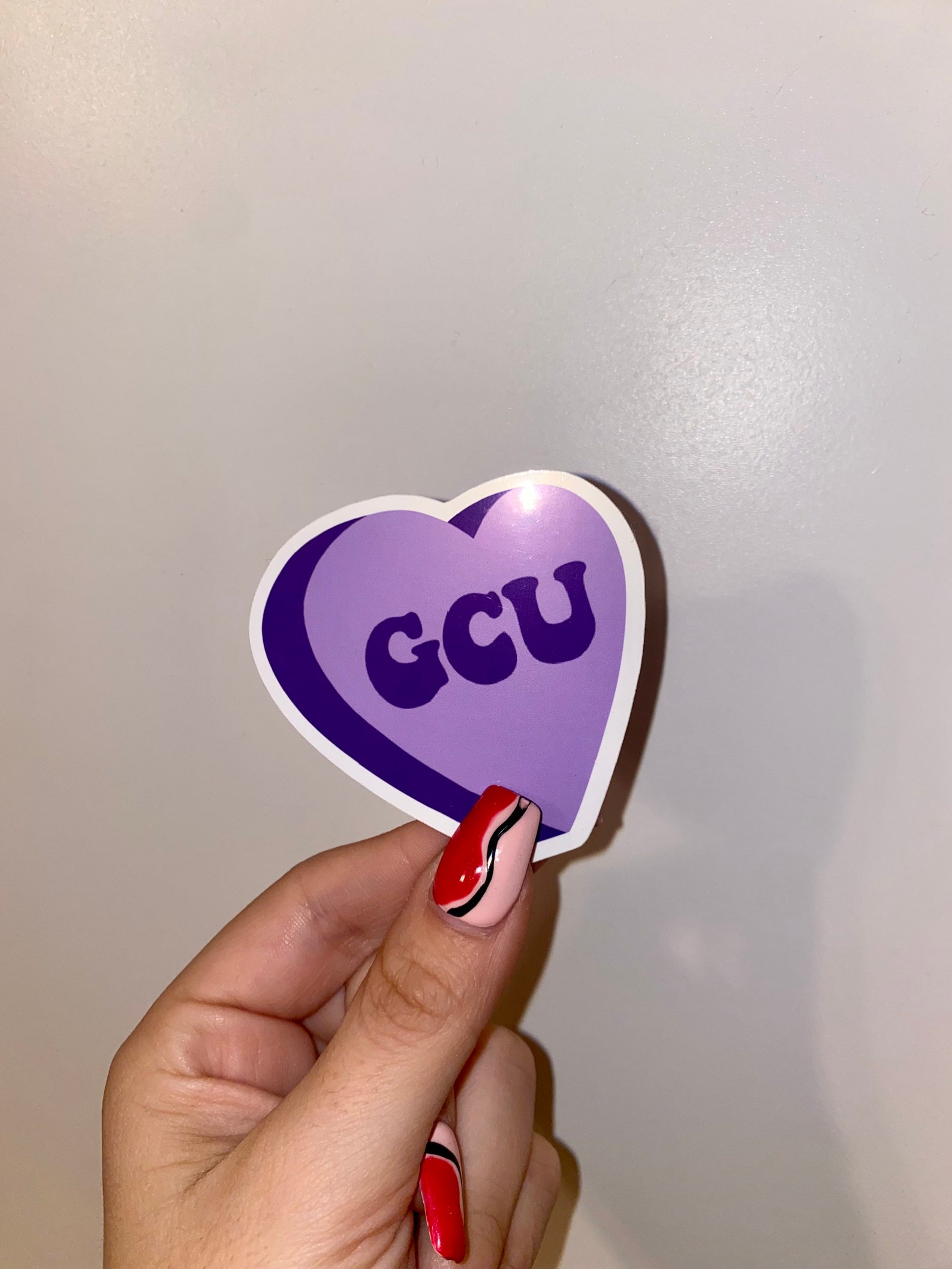 GCU Conversation Heart Sticker Grand Canyon University - Etsy
