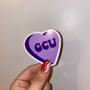 GCU Conversation Heart Sticker Grand Canyon University - Etsy