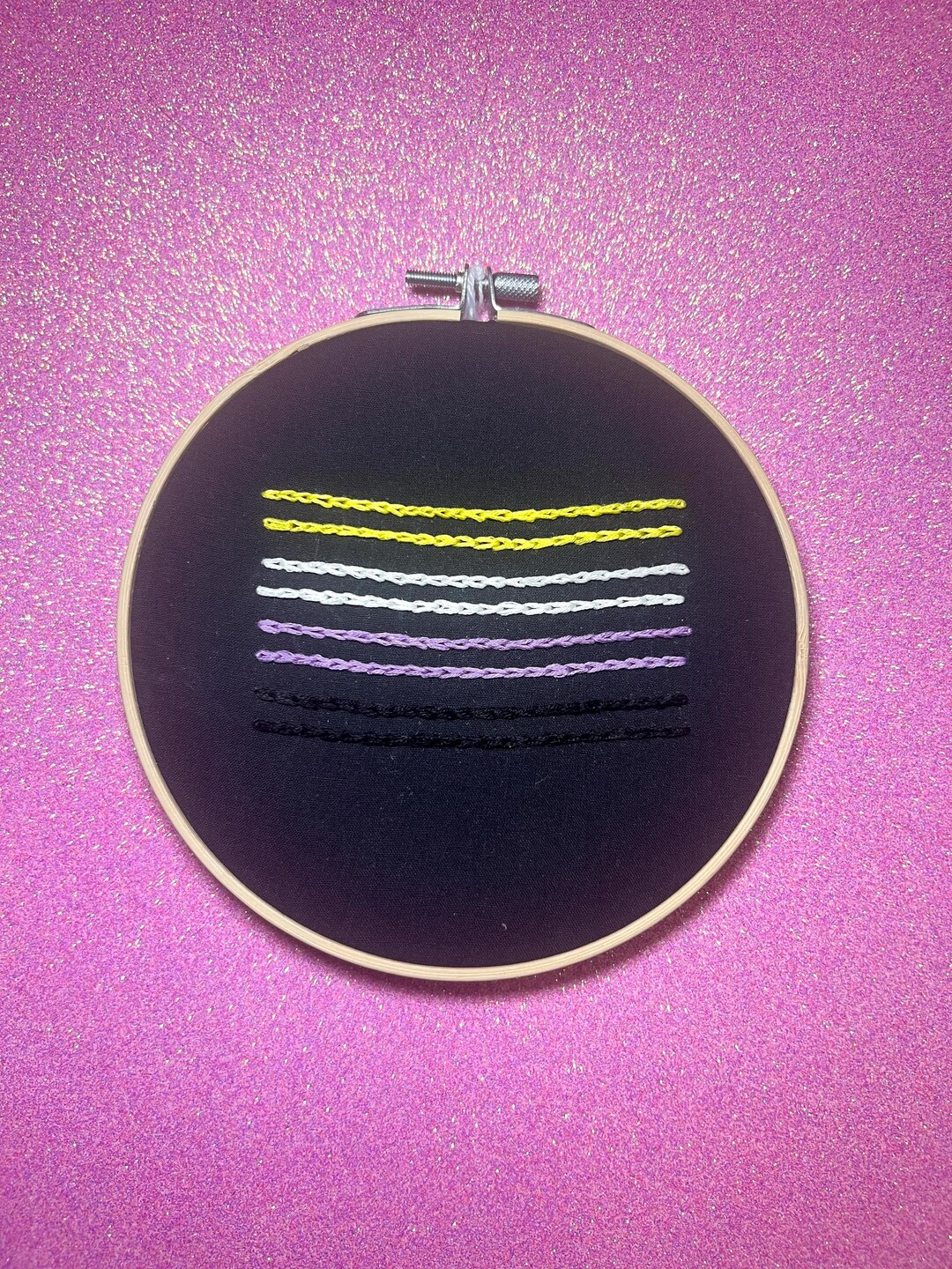 Non-binary Pride Flag 6” Embroidery - Etsy