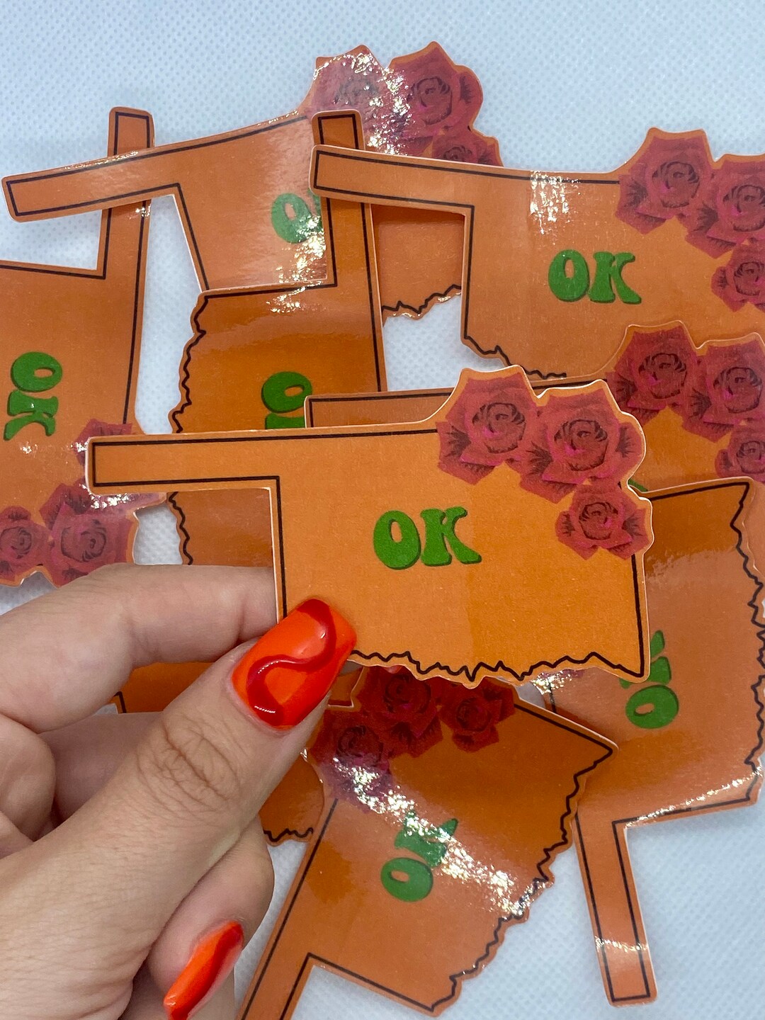 Oklahoma State Outline Decal Sticker, OSU, Tulsa, Oklahoma City ...