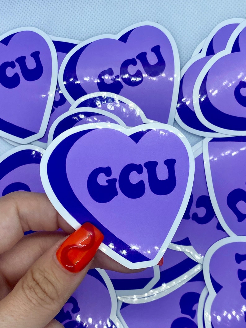 GCU Conversation Heart Sticker Grand Canyon University - Etsy
