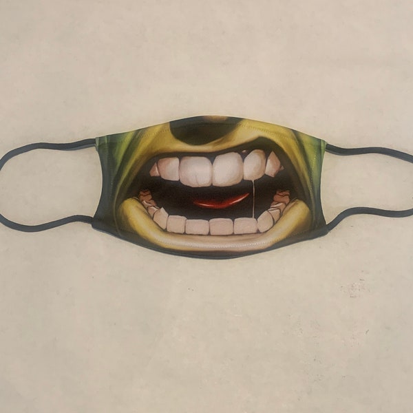 Hulk Face Mask - Etsy