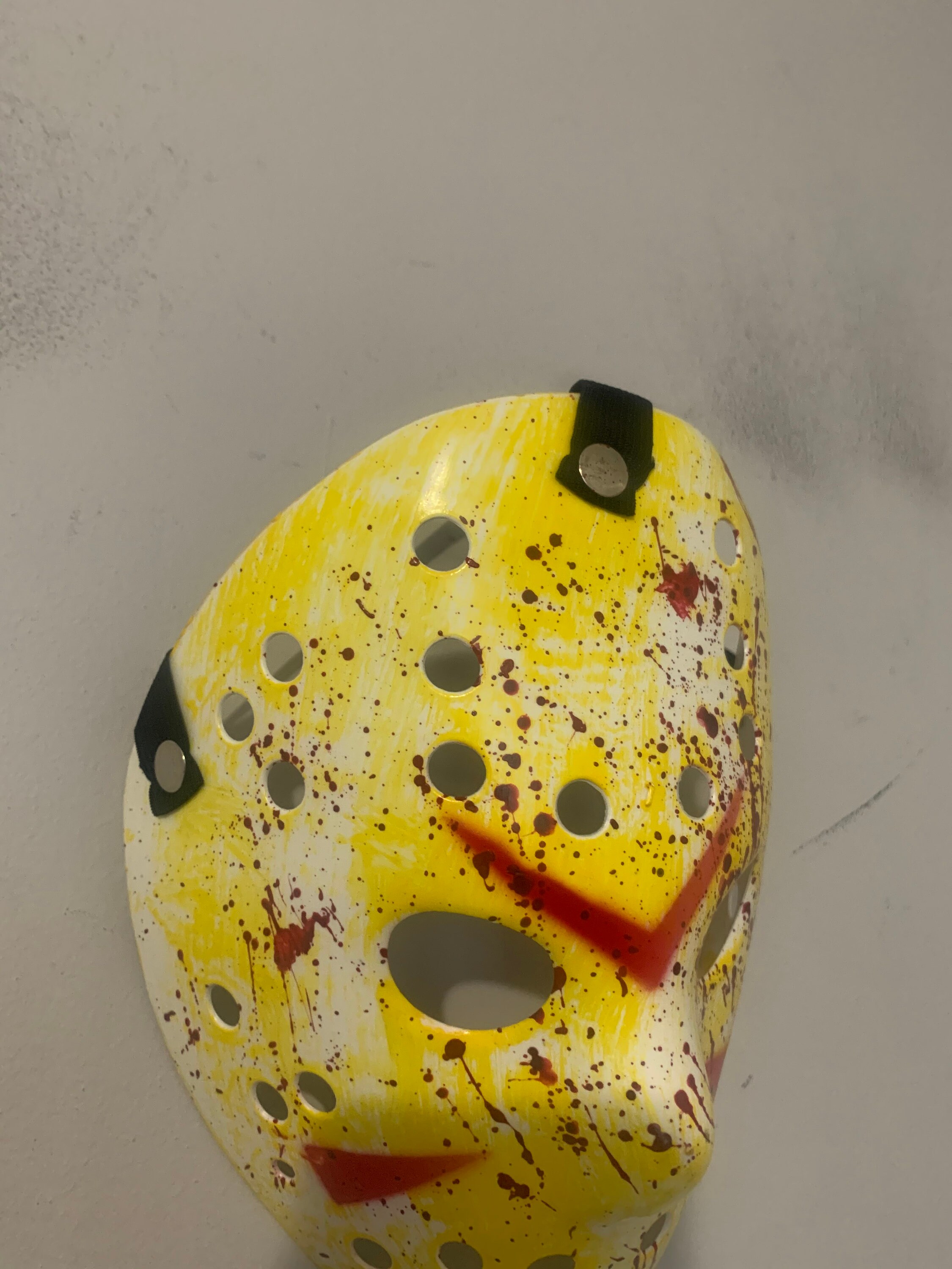 Jason Friday the 13th Mask Replica blood Splatter Hand Painted Fits ...