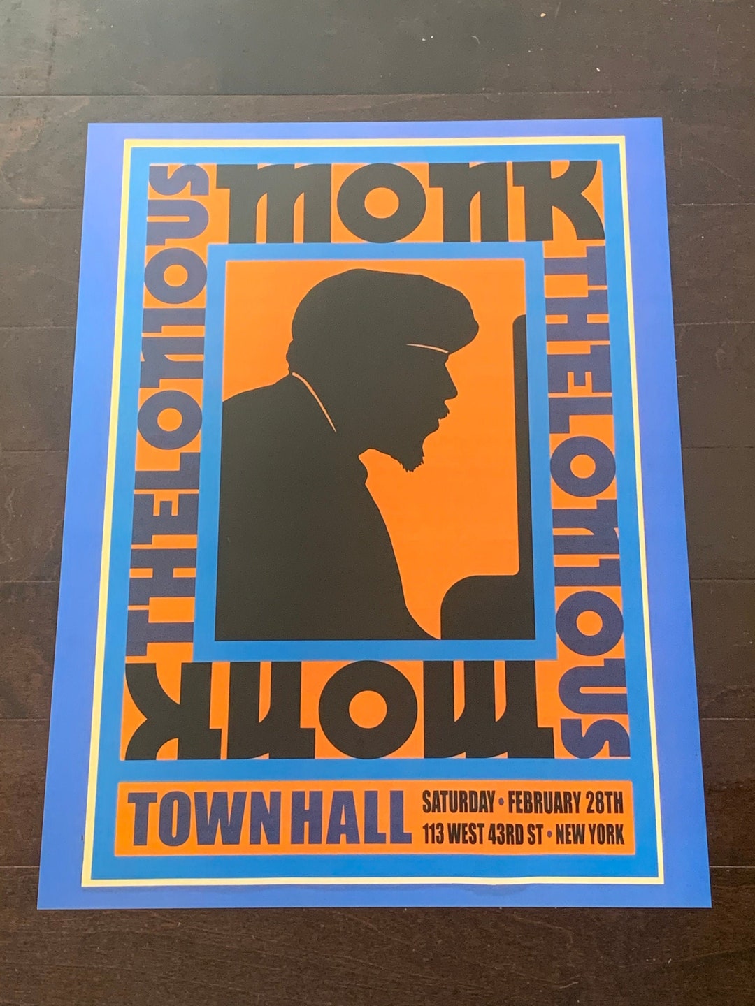 Thelonious Monk Vintage Concert Music Poster Size 18"x 24" Wall Decor ...