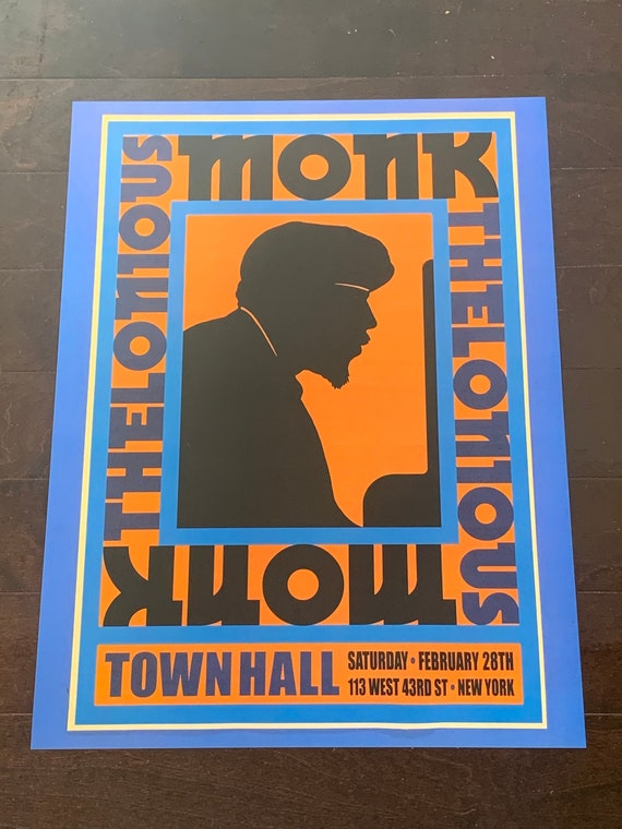 Thelonious Monk Vintage Concert Music Poster Size 18x - Etsy