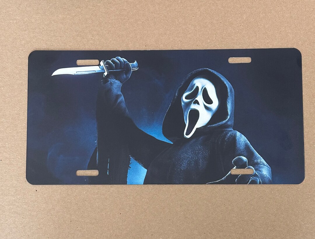 New Scream Horror Movie License Plate Size 12x6 Car Decor/ Accessories ...