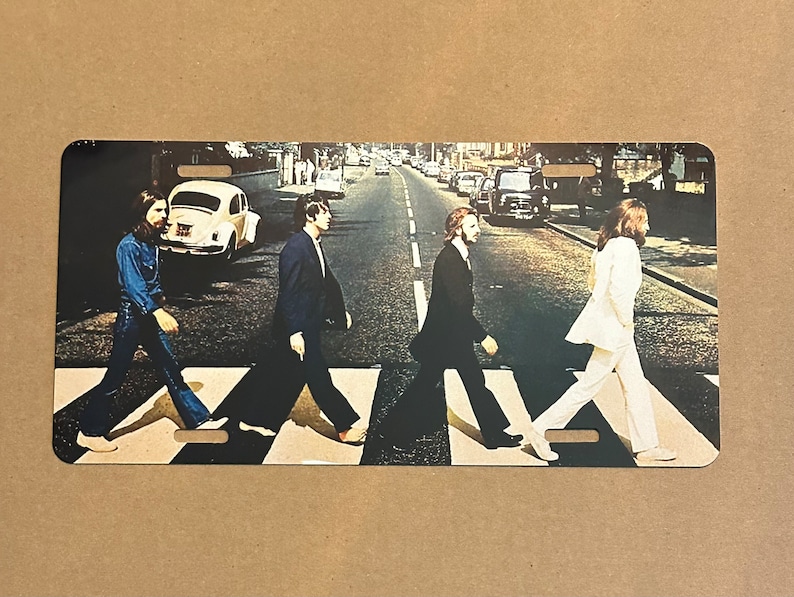 The Beatles Abbey Road License Plate Size 12"x6" Car Decor/ Accessories ...