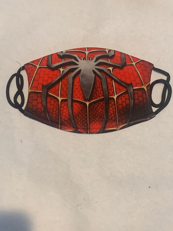 Spider-man Superhero Face Mask With Filter - Etsy
