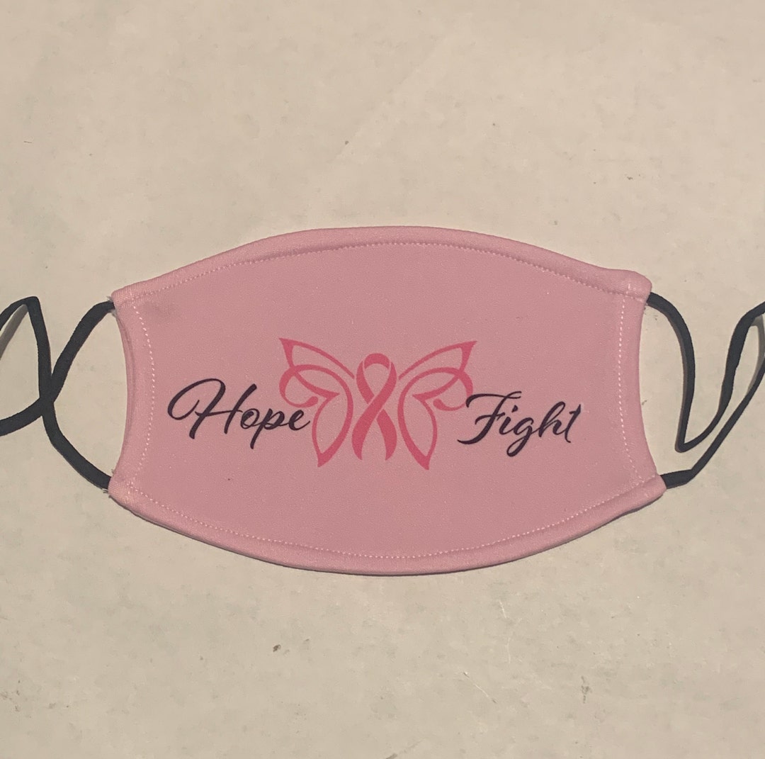 Pink Breast Cancer Face Mask With Filter - Etsy