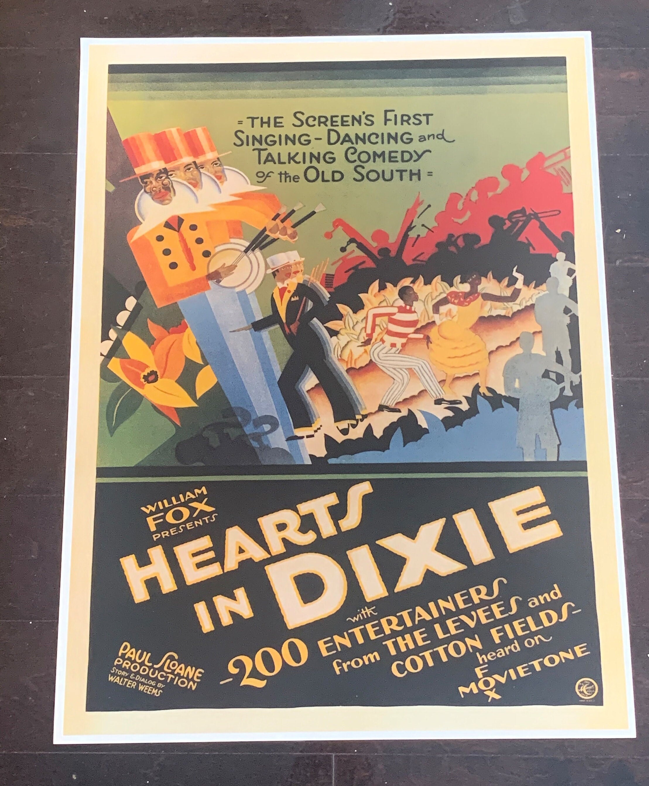 Hearts in Dixie Fox, 1929 Vintage Poster 18" X 24" - New - Etsy