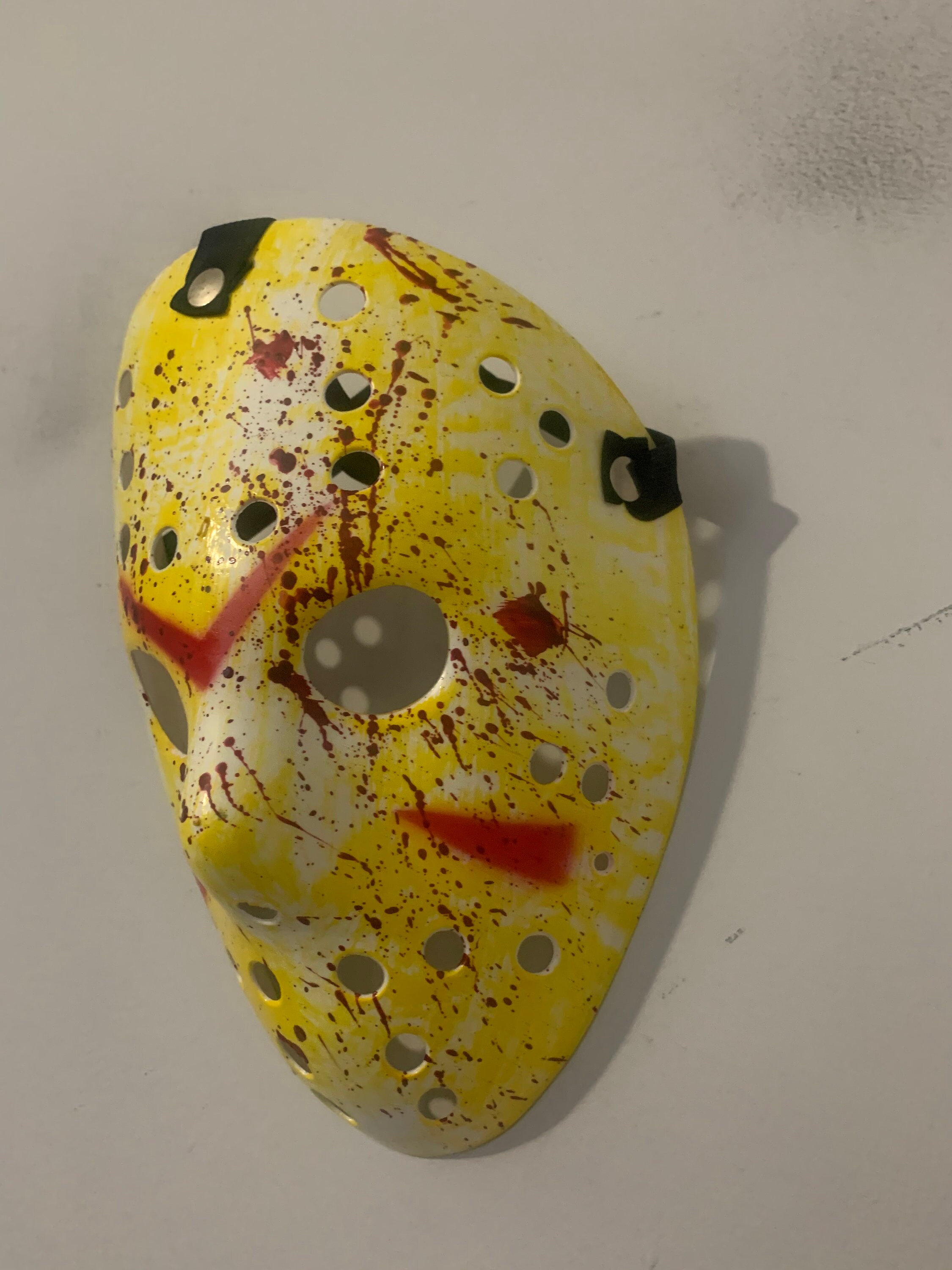 Jason Friday the 13th Mask Replica blood Splatter Hand Painted Fits ...
