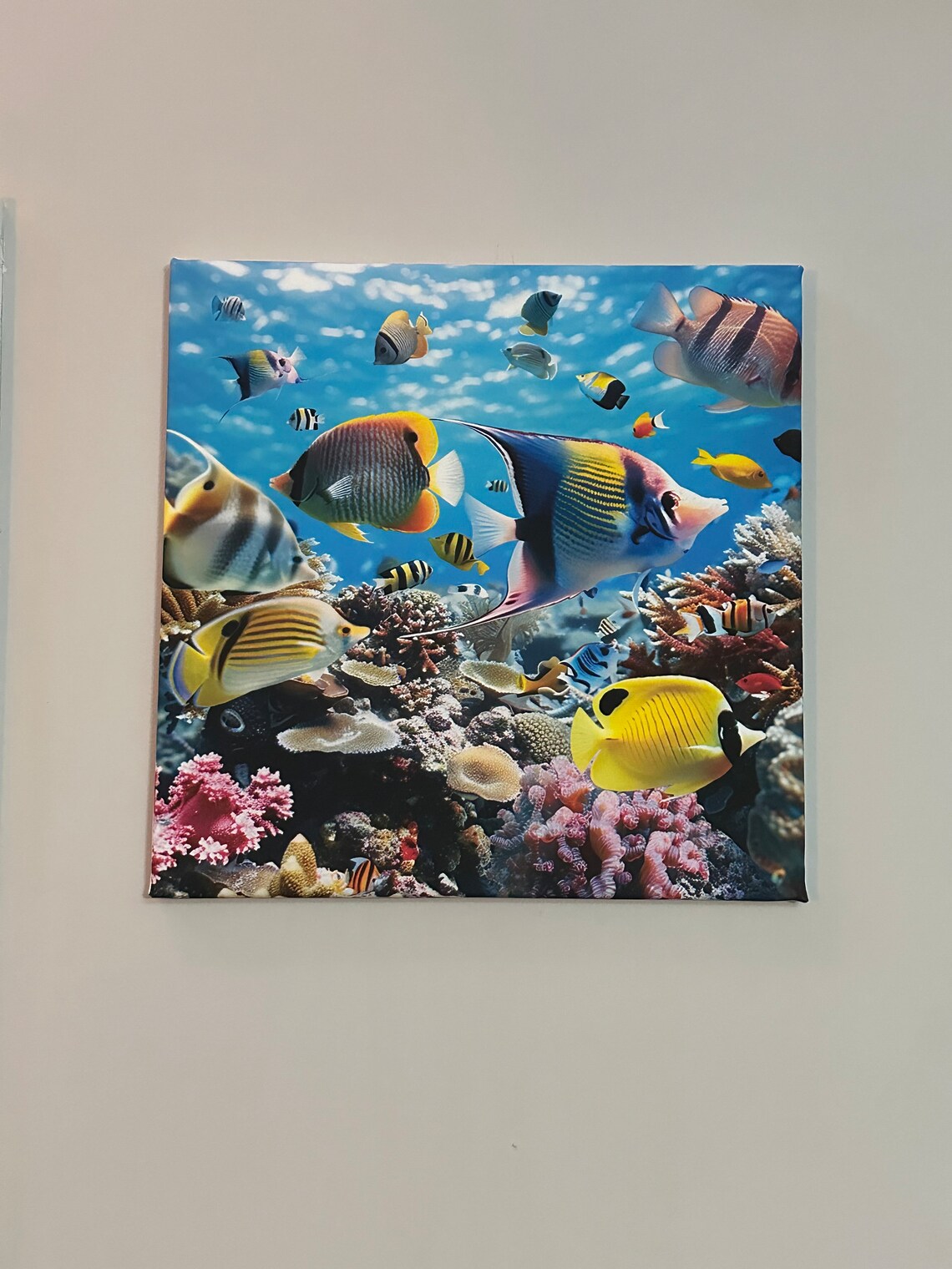 Underwater Sea Life Colorful Fish Canvas Print | Wall Decor| Printed in ...