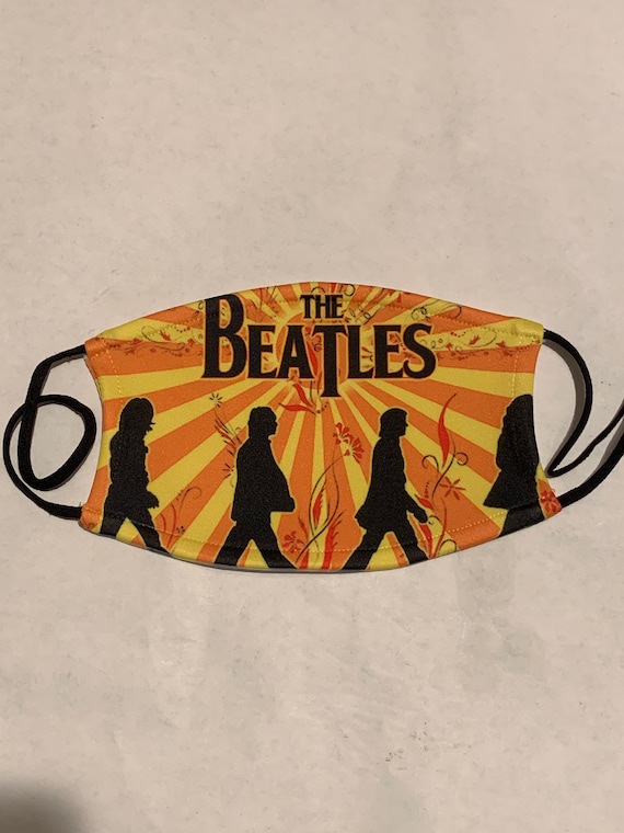 The Beatles Music Face Mask Covering W/ Filter New | Etsy