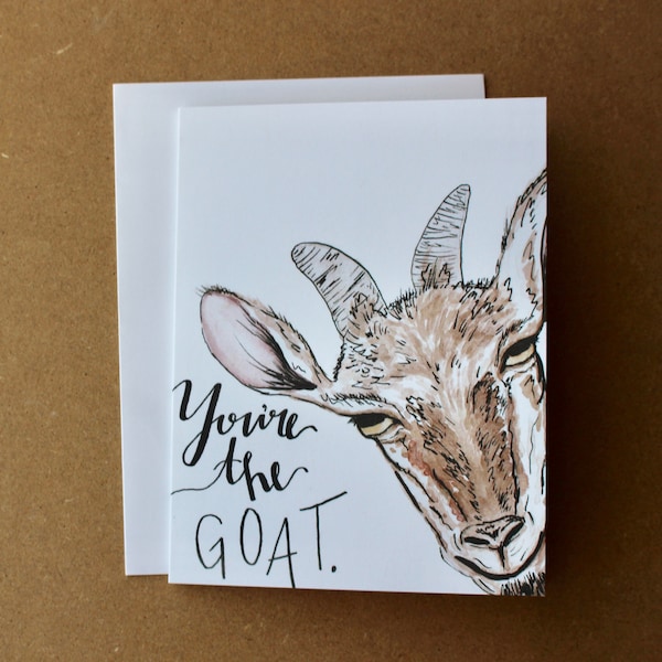 Goat Birthday Card - Etsy