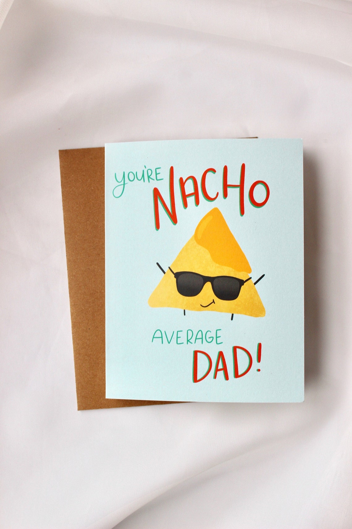 Nacho Average Dad Card, Punny Father's Day Card, Cool Dad, for Grandpa ...