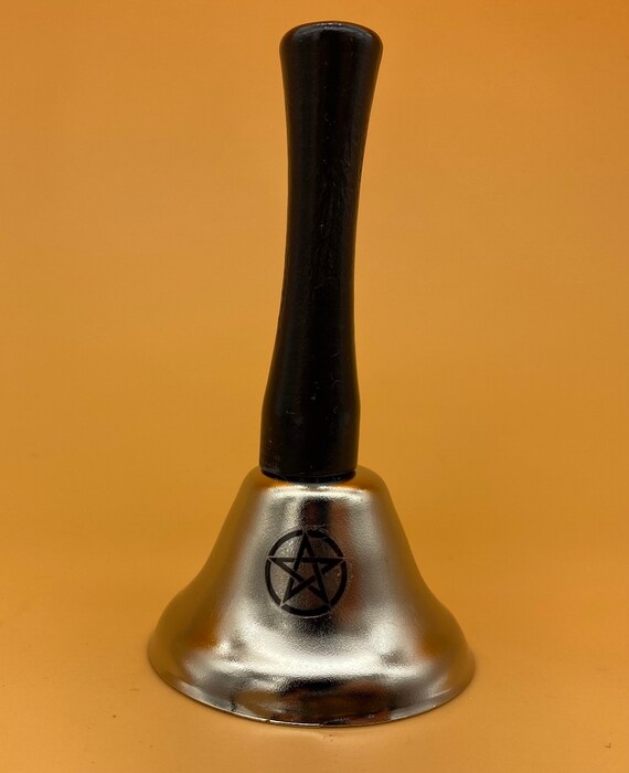 Silver Altar Bell With Wood Handle - Etsy