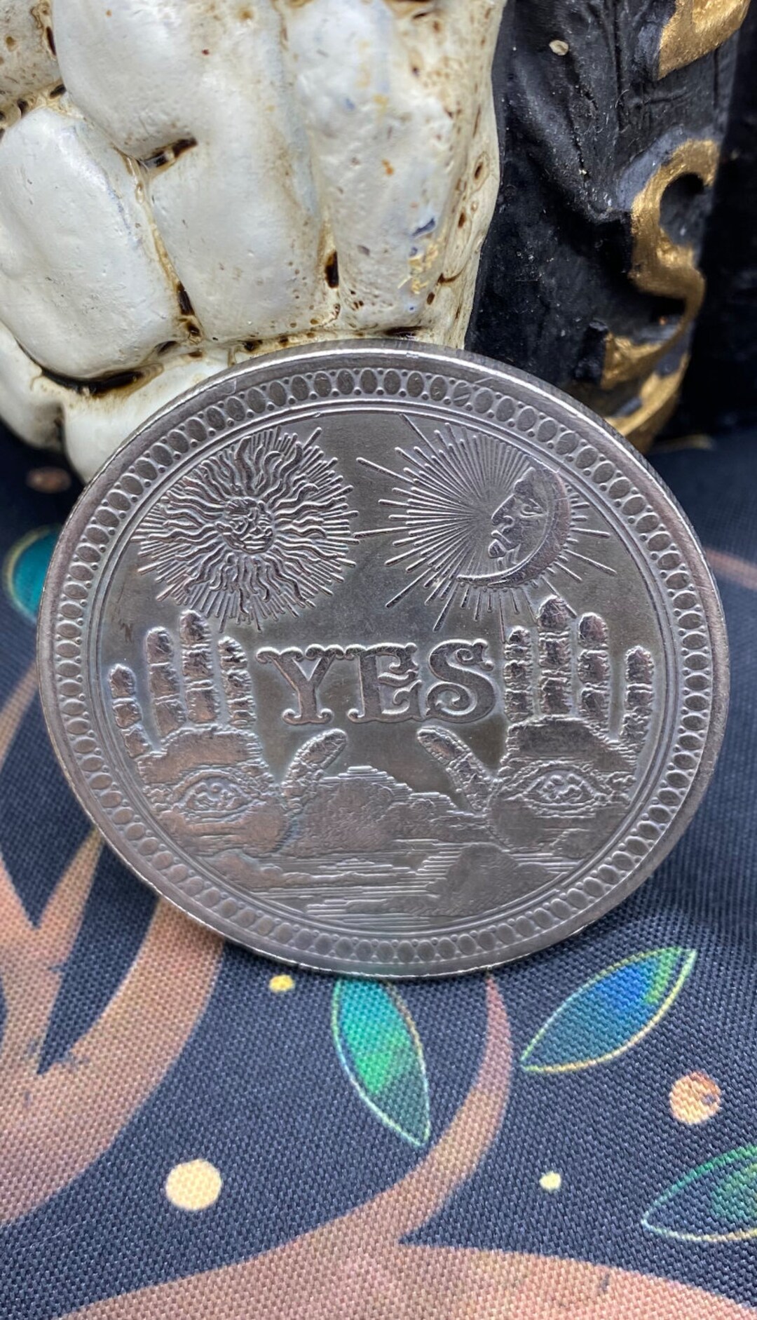 Gothic Yes or No Divination Coin - Etsy