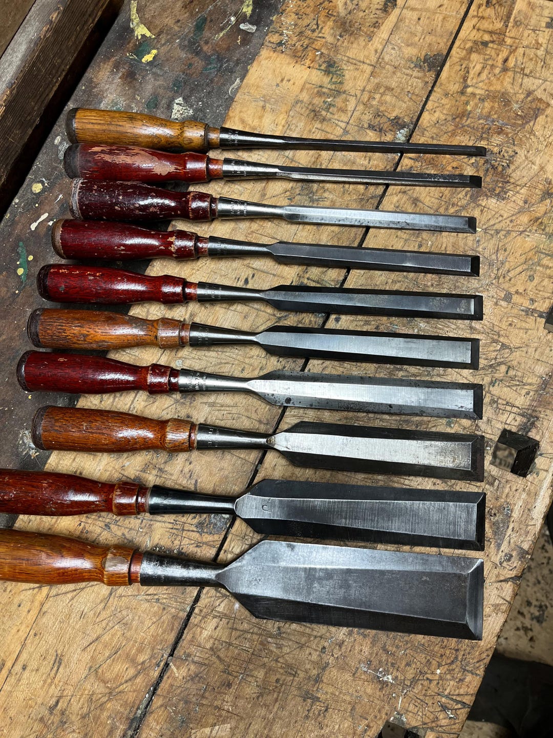 Vintage Stanley 720 Chisel Set of 10 - Etsy