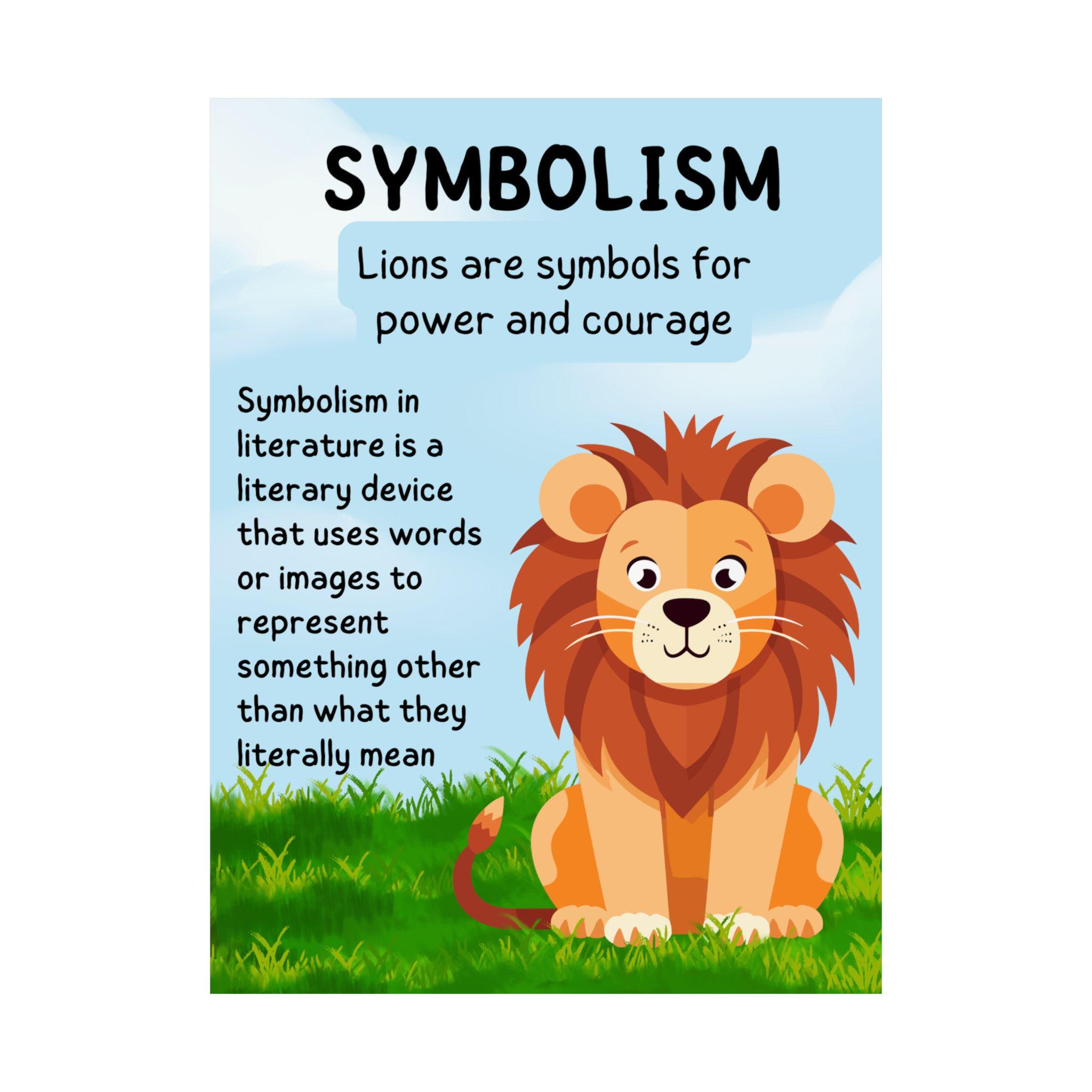 Symbolism Literary Device Classroom Poster - Etsy