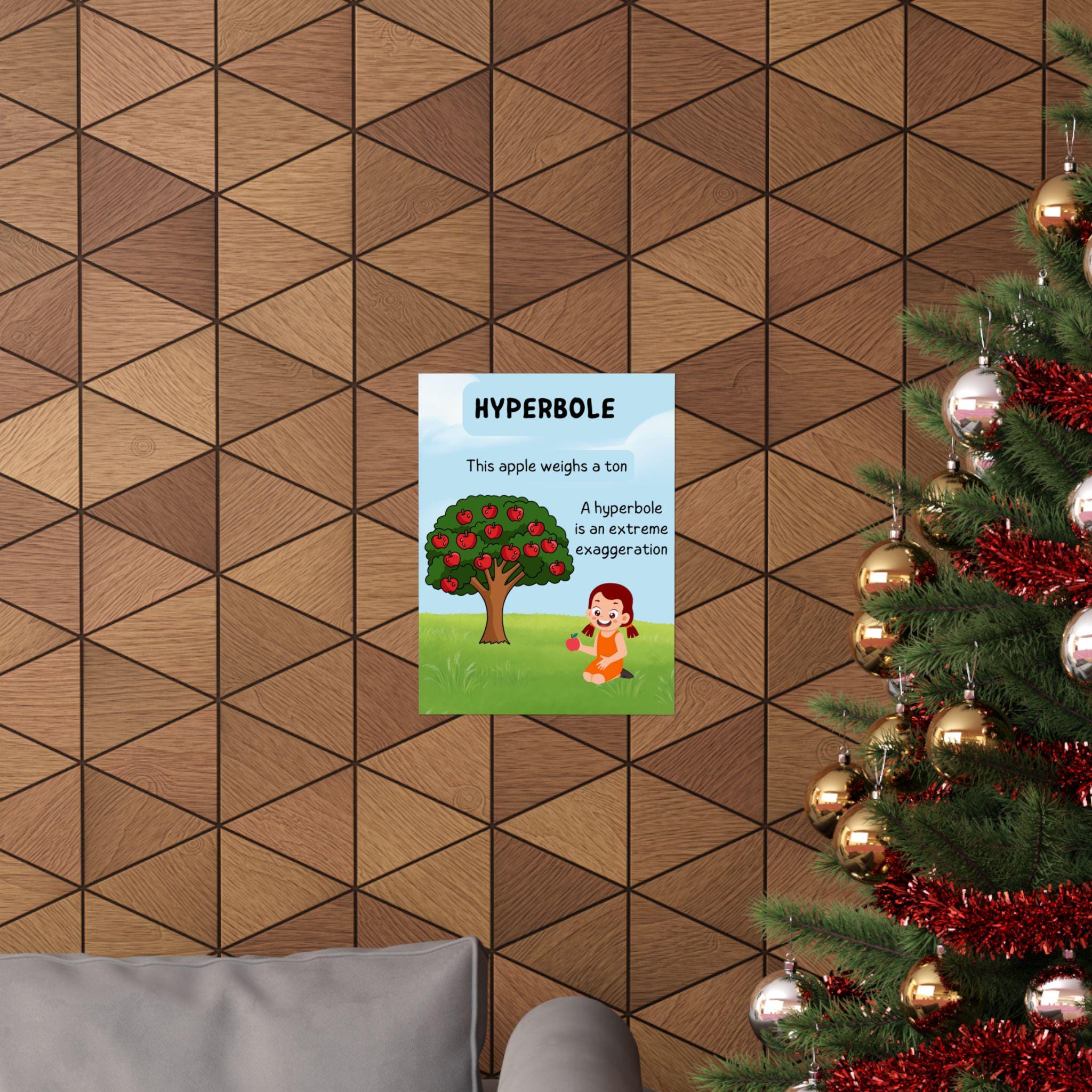 Hyperbole Literary Device Classroom Poster - Etsy