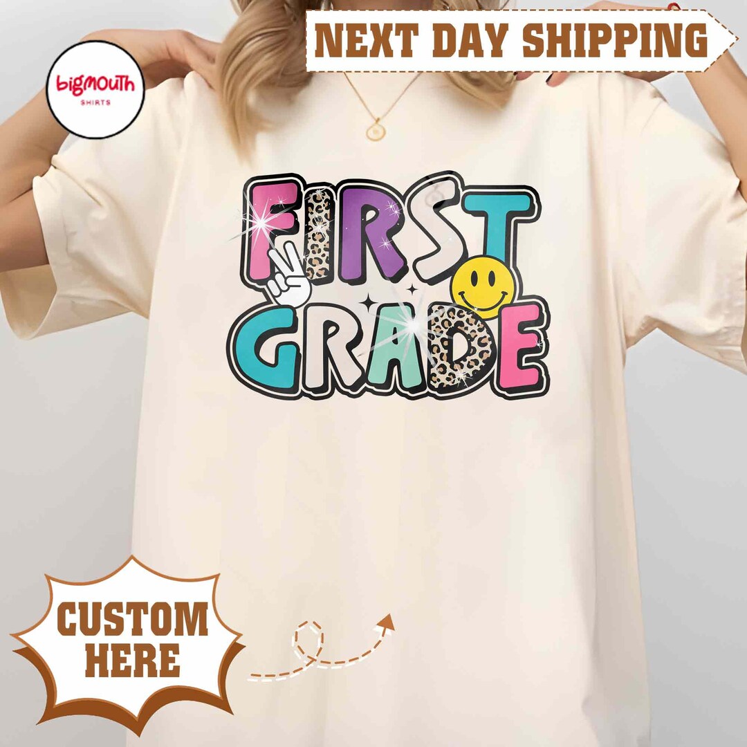 First Grade Teacher Shirt, Hello First Grade Tee, Back to School Hoodie ...