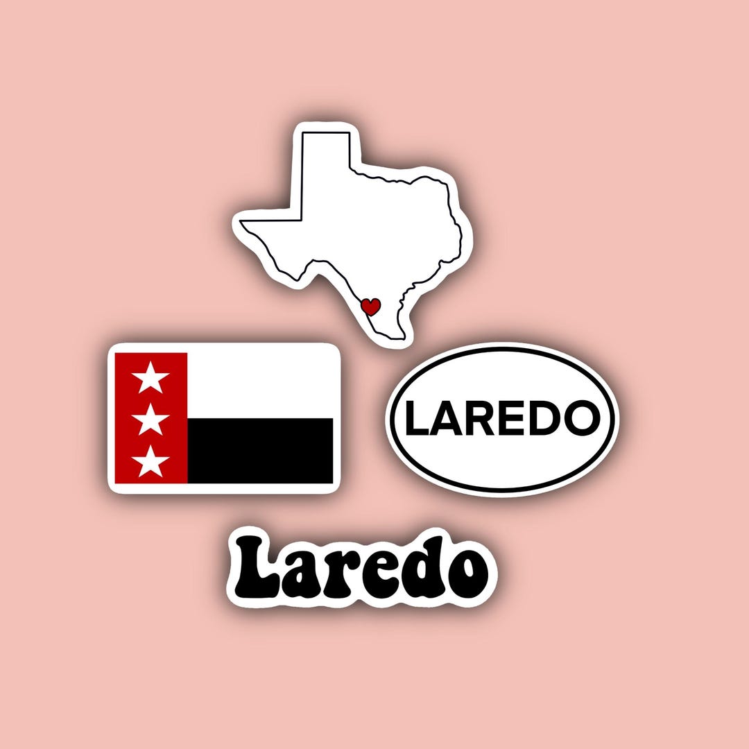 Laredo Sticker Pack - Waterproof Texas Stickers - Etsy