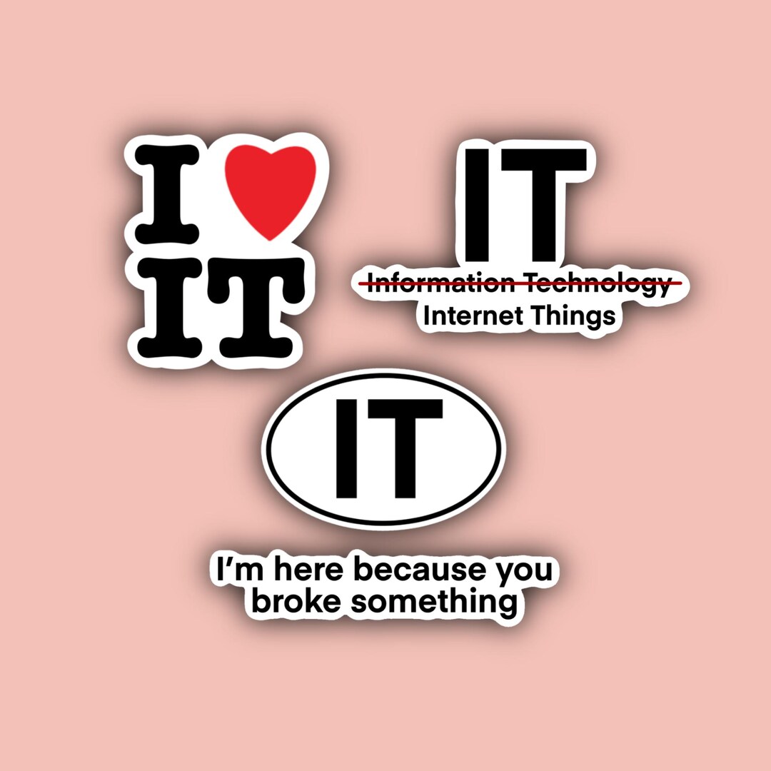 Information Technology Sticker Pack - IT Stickers - Etsy