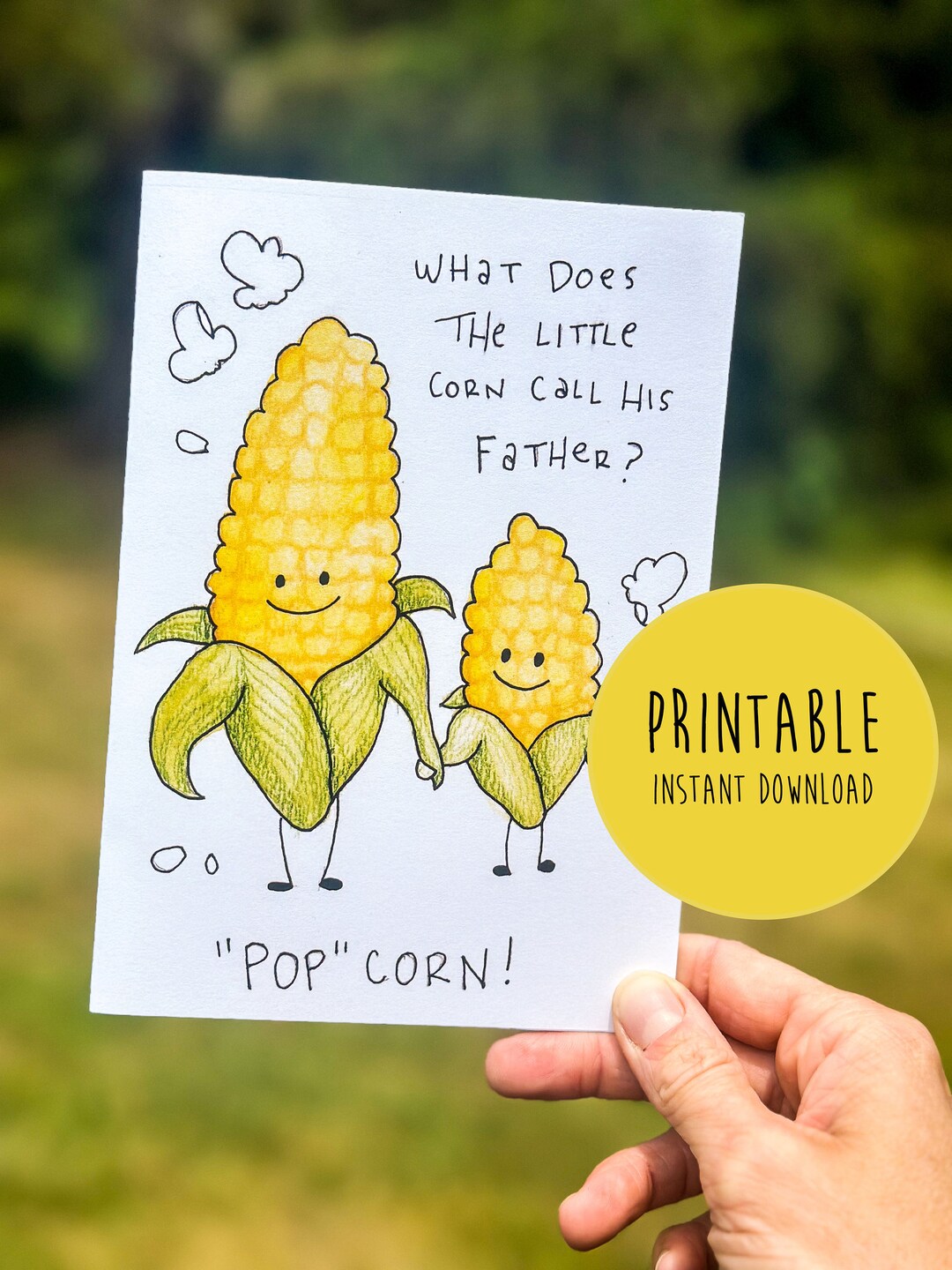 Printable Father's Day Card, Funny Printable Father's Day Card, Digital ...