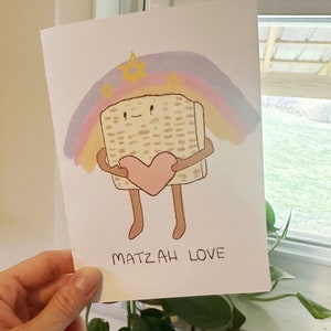 Funny Cute Passover Card "matzah Love" - Etsy