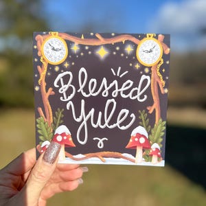 Winter Solstice Card, Pagan Yule Card, Blessed Yule Card, Wicca Card ...