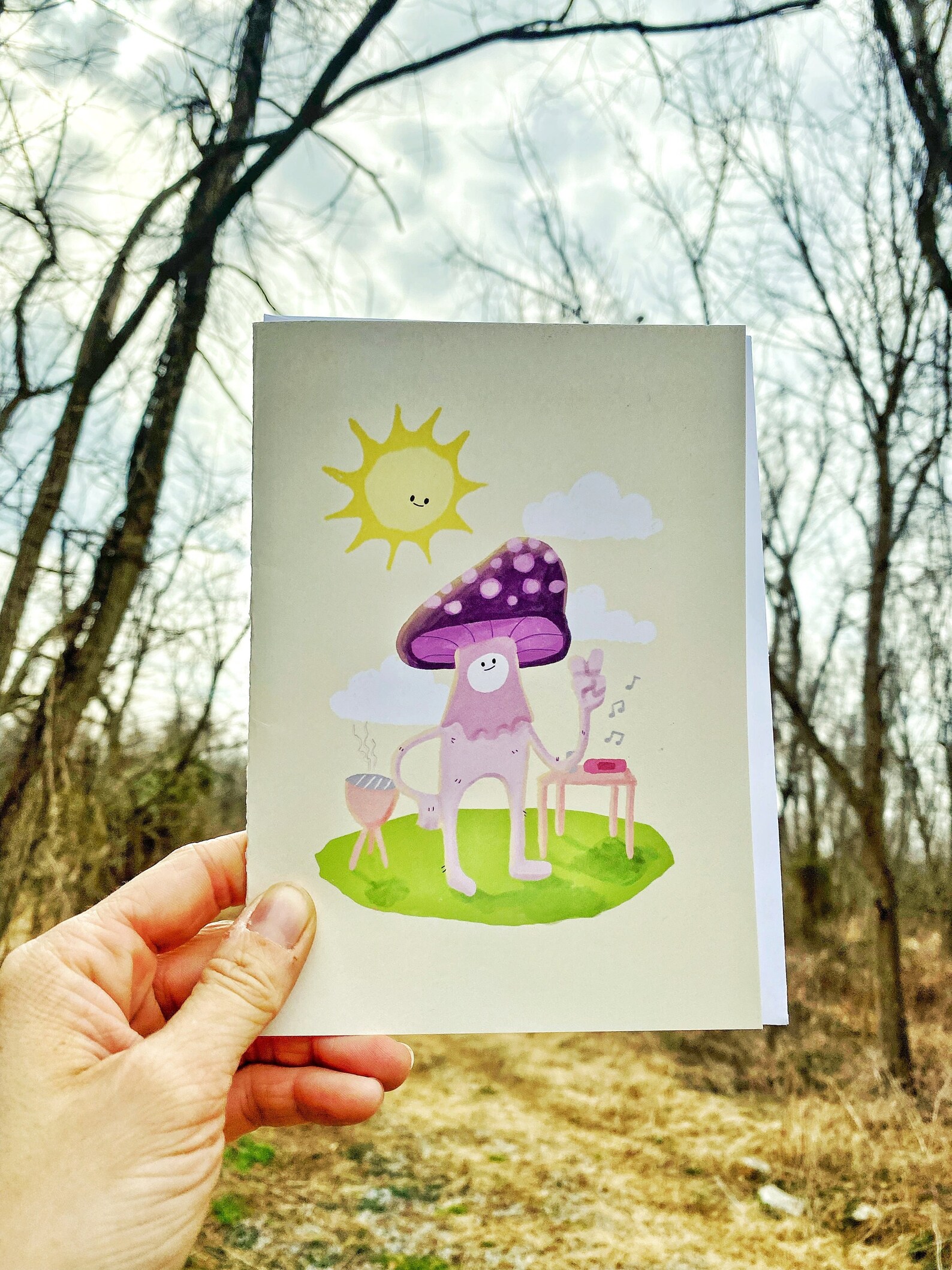 Mushroom Birthday Card fungi Fun Guy Happy Birthday Card for Him ...