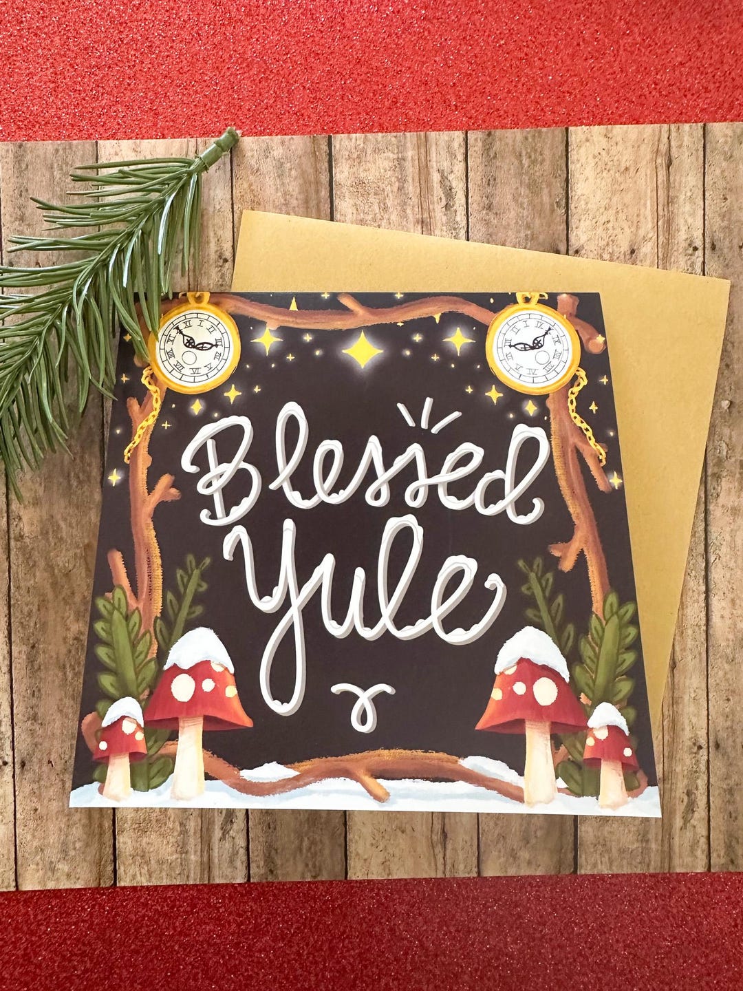 Winter Solstice Card, Pagan Yule Card, Blessed Yule Card, Wicca Card ...