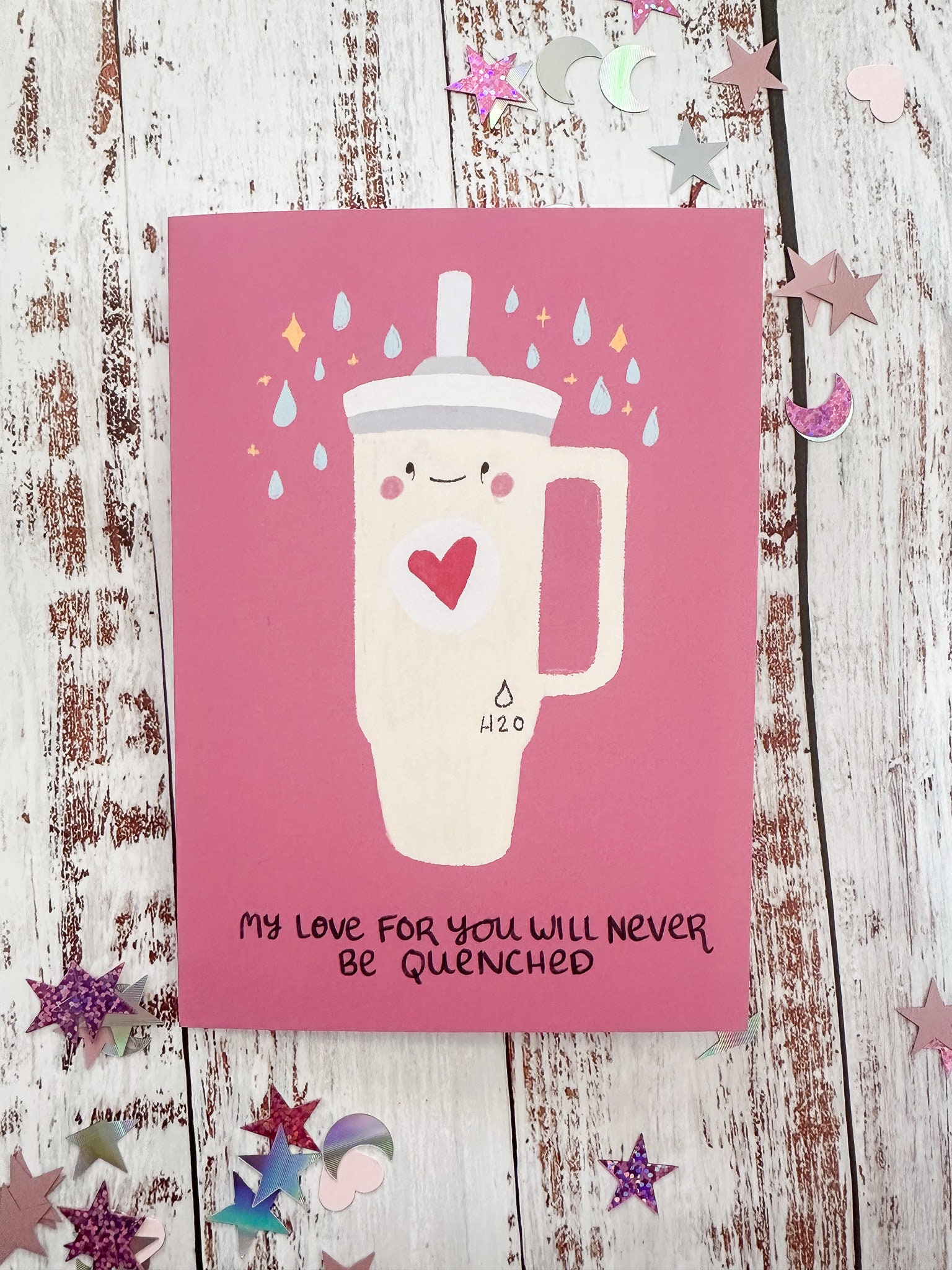 Funny Valentine's Day Card - Stanley Cup "my Love for You Will Never Be ...