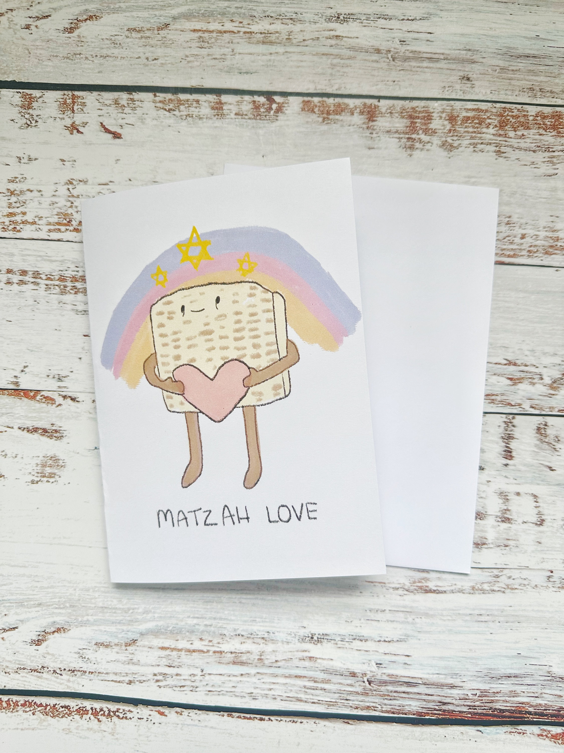 Funny Cute Passover Card matzah Love - Etsy