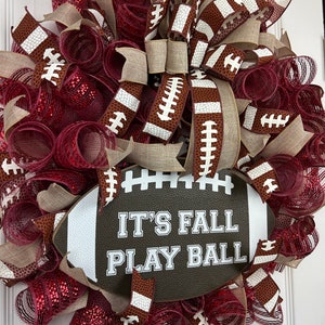 Football Decor Fall is for Football Wreath Sports Themed - Etsy