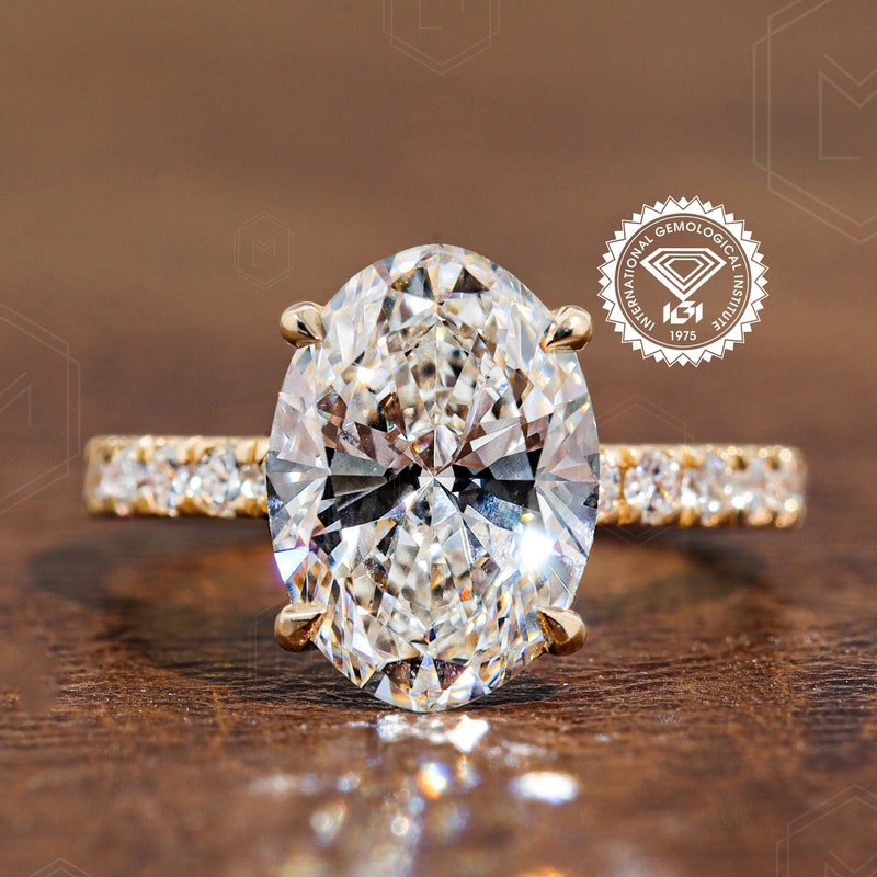 Lab Engagement Rings - Etsy