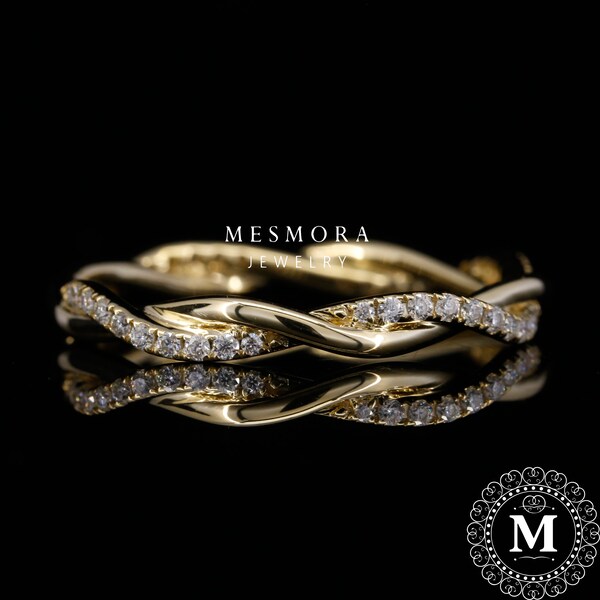 Twisted Wedding Band - Etsy