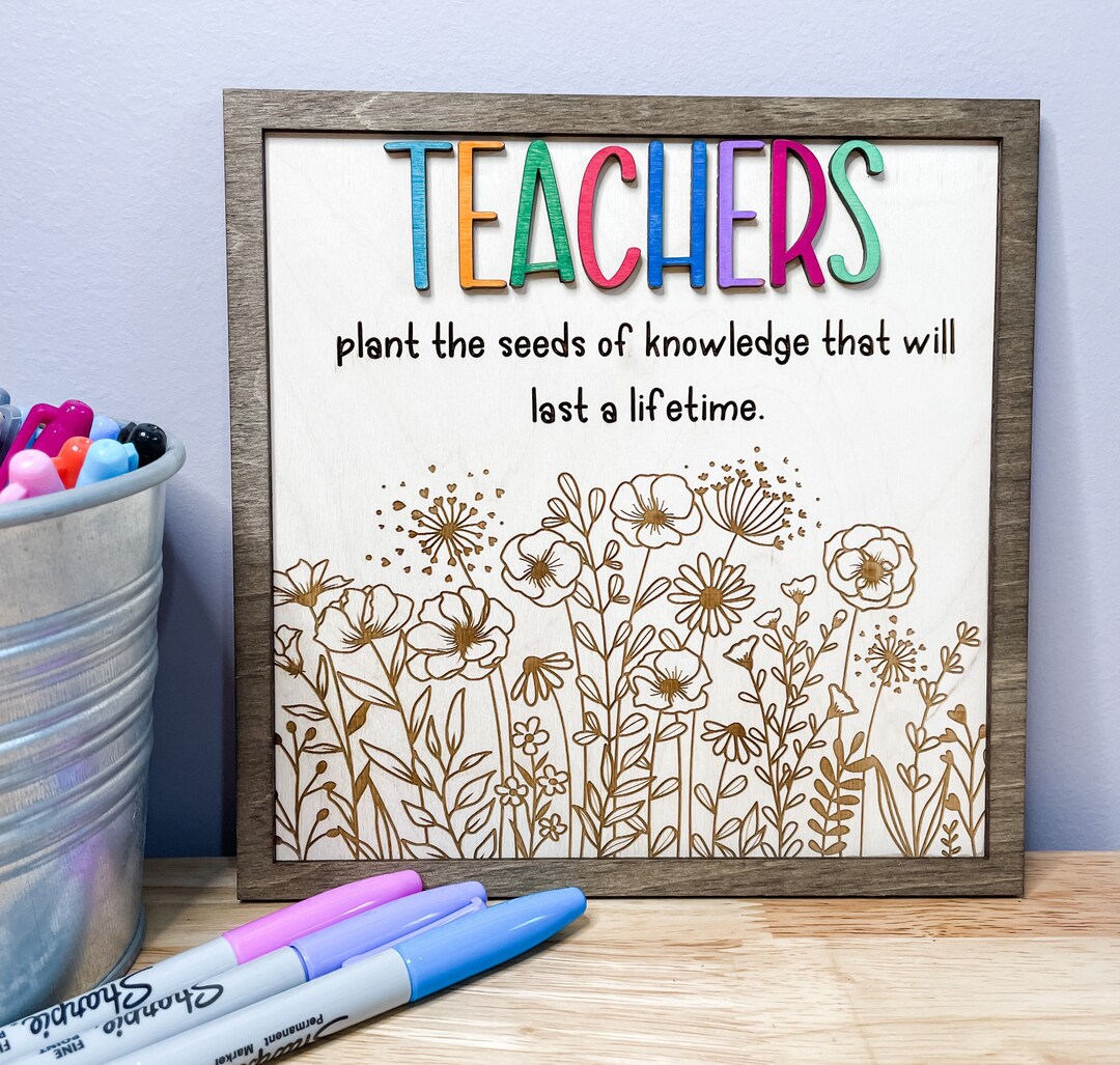 Teacher Gift Classroom Decor End of School Gift Idea Teacher Desk Class ...