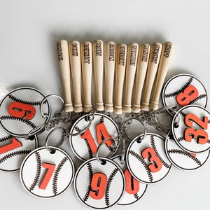 Baseball Swag Baseball Keychain Team Gifts Bag Tags Stocking Stuffer ...