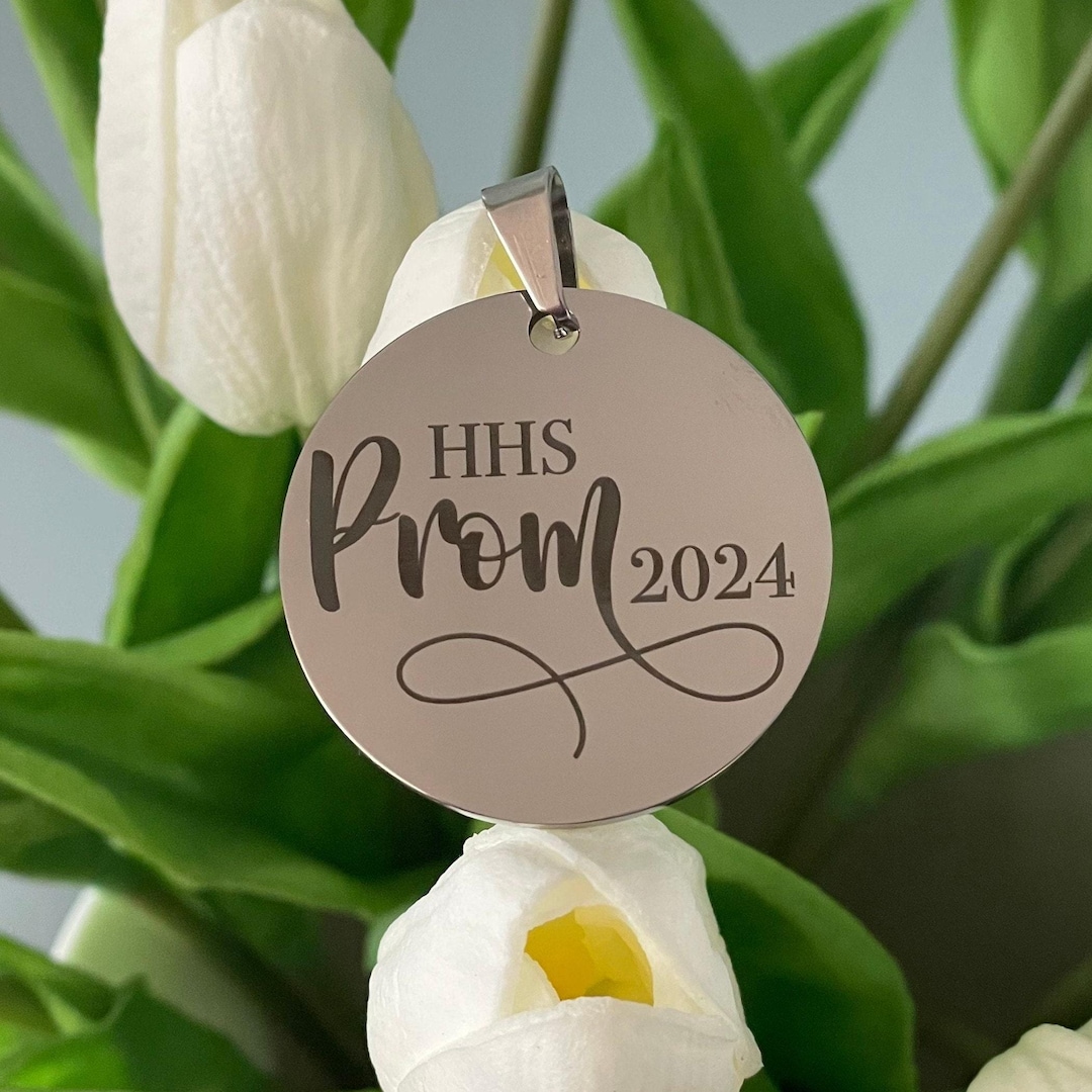 Personalized Flower Charm Prom Keepsake Jewelry Gift Bridesmaid ...