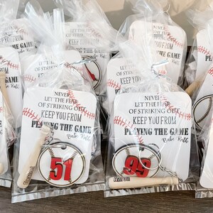 Baseball Swag Baseball Keychain Team Gifts Bag Tags Stocking Stuffer ...