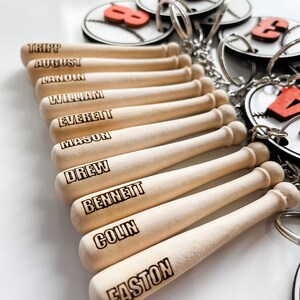 Baseball Swag Baseball Keychain Team Gifts Bag Tags Stocking Stuffer ...