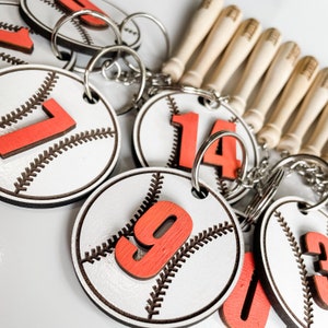 Baseball Swag Baseball Keychain Team Gifts Bag Tags Stocking Stuffer ...