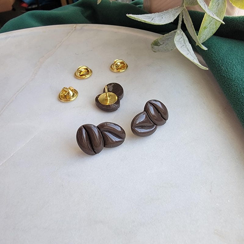 Coffee Bean Buttons - Etsy
