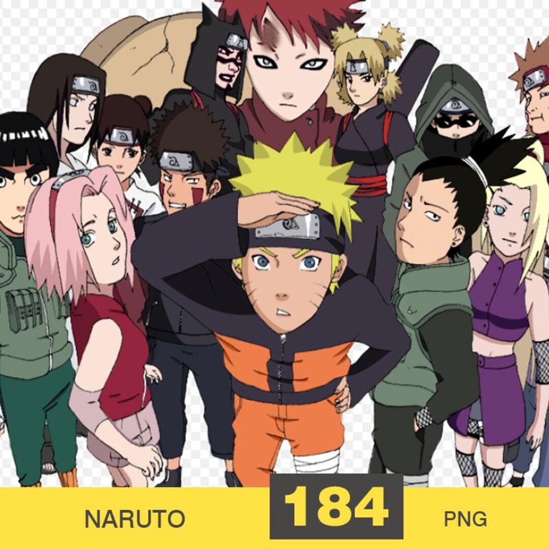184 Naruto PNG Images, Uzumaki Naruto, Character Clipart, Digital Files ...